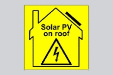 Customise Industrial Strength Solar Panel Installation Signs with SLD.