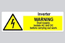 Customise Industrial Strength Solar Panel Installation Signs with SLD.