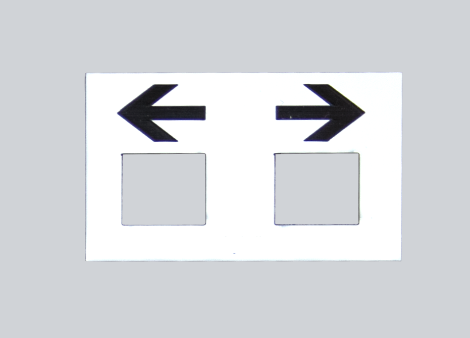 Customised Hole Placement on Control Panel Signs online at SLD.
