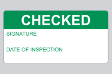 Inspection Labels Fully Customisable On Our Webtool SignsStudioAdvance