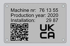 Customisable Machinery Labels Made to Order Online with SLD.