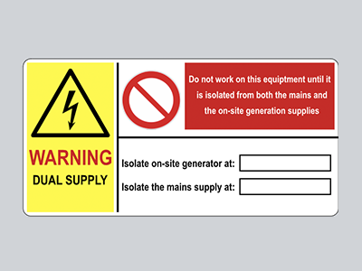 Customise Industrial Strength Solar Panel Installation Signs with SLD.